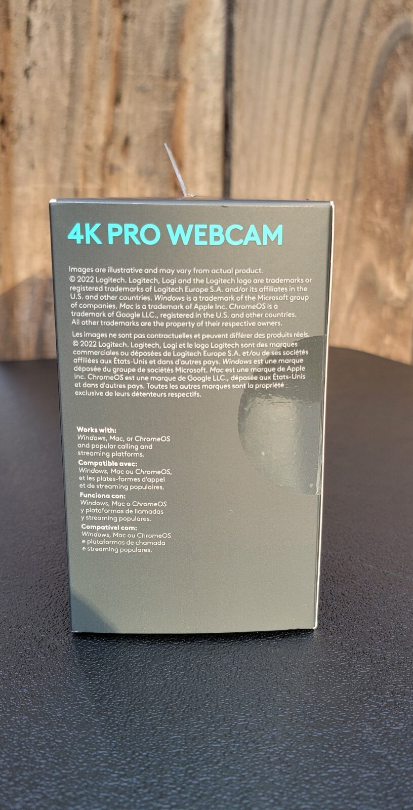 Logitech 4K Pro 4096 x 2160 Webcam w/ Noise Canceling Mic Black,New Not ...