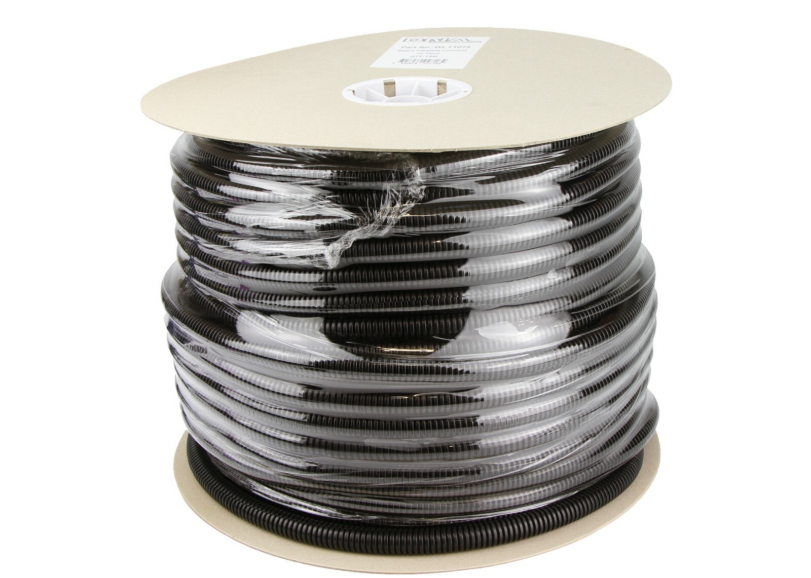 DNA SPLIT CORRUGATED BLACK FLEXIBLE CONDUIT LOOM TUBE 10MM X 75 MTR ...