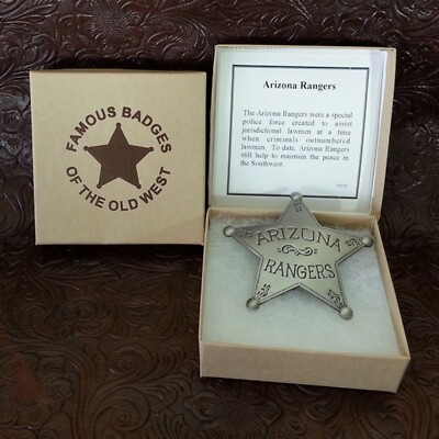 Arizona Rangers Badge, Old West, Western | eBay
