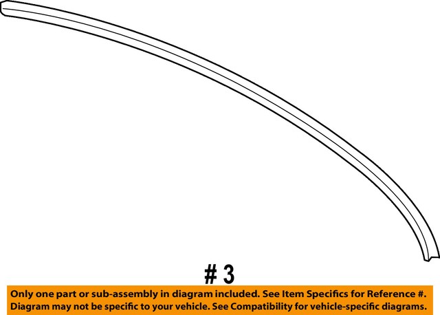 BMW E90 325i 335xi Rear Lower Windshield Moulding Genuine 51317138664 ...