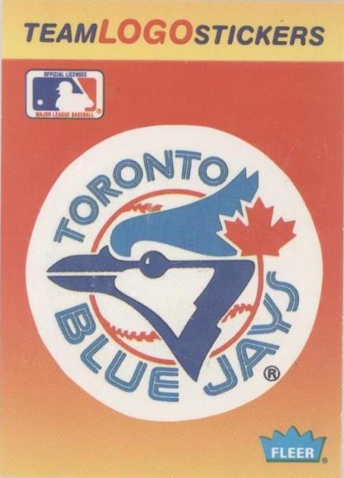 1991 Fleer - Team Logo Stickers Toronto Blue Jays Registered Symbol ...