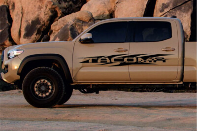 TOYOTA TACOMA - 2pcs side Stripes body decasl graphics vinyl racing ...