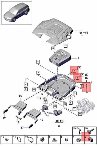 Genuine PORSCHE Cayenne 9YA Stop Buffer Rear 95813356710 | eBay