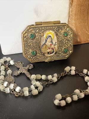 Rosaries - Antique Rosary Box - 2