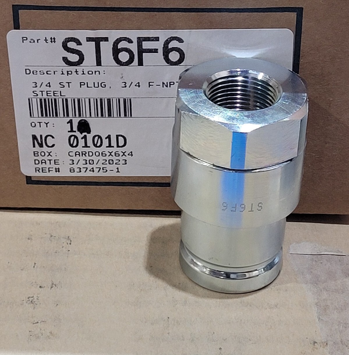 DIXON ST6F6 3/4" ST-Series Heavy Duty Flushface Female Threaded Plug | eBay