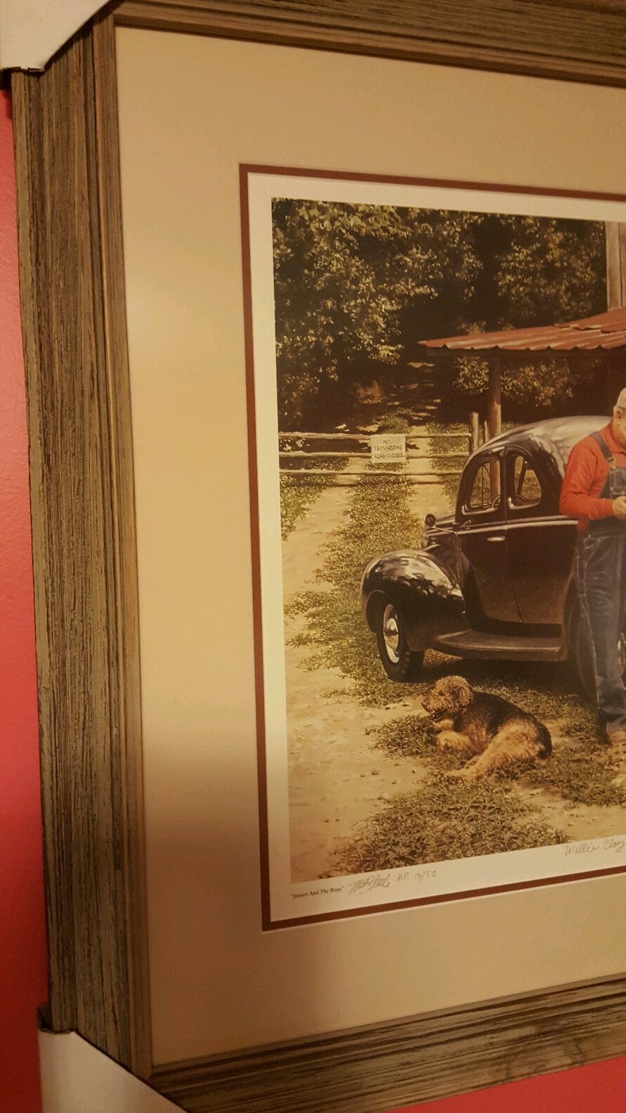 MEL STEELE*MOONSHINE SERIES*JUNIOR JOHNSON &BOYS ARTIST PRINT FRAME ...