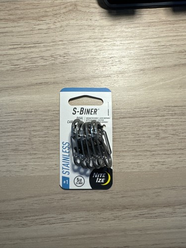 Nite Ize S-Biner Dual-Carabiners Stainless Steel 6-Pack #1 5lb-Rated ...