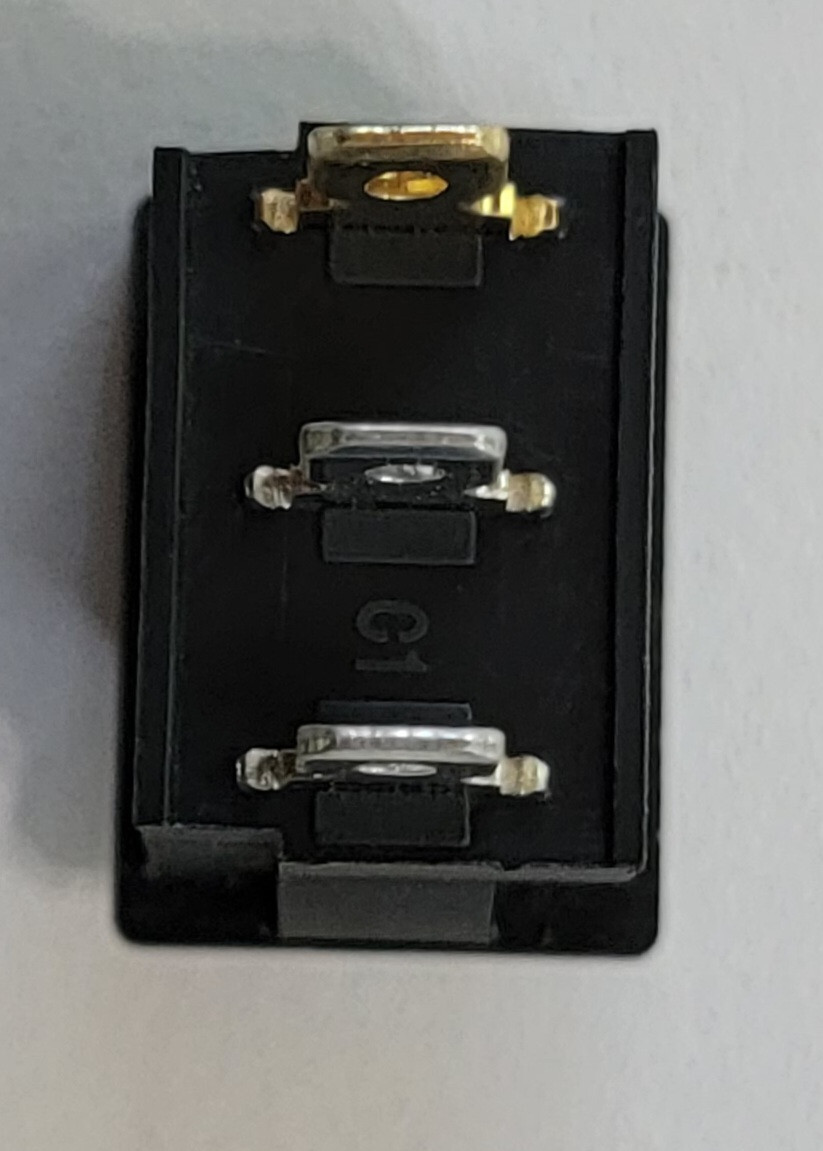 LECI RS601 Blue Mini On/Off Indicator Rocker Switch 3 Terminal RV Bus ...