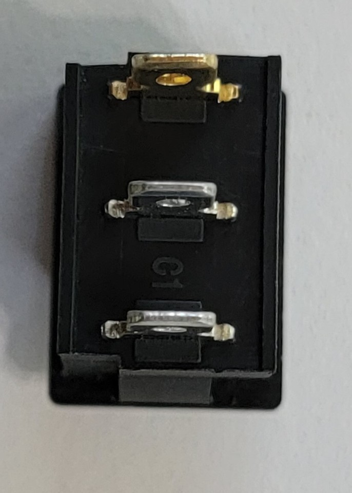 LECI RS601 Blue Mini On/Off Indicator Rocker Switch 3 Terminal RV Bus ...