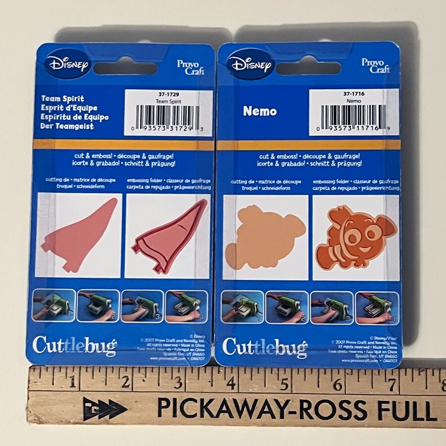 Provo Craft Cuttlebug Disney Cut and Emboss Nemo and Team Spirit | eBay