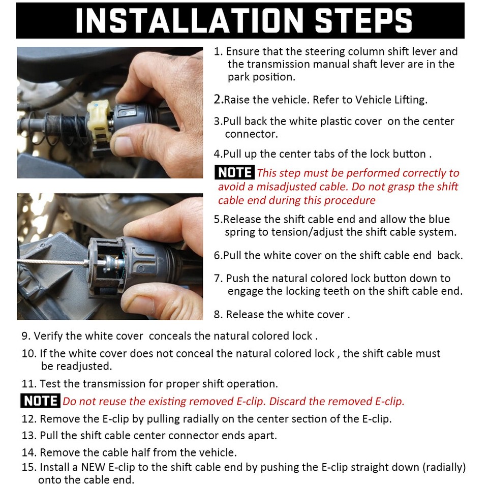 For GMC Sierra 4l80e Allison Replacement 4L60E Shift Cable Clips Chevy ...