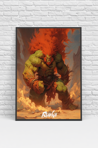 Blanka Street Fighter Capcom Video Game Poster Print - No Frame | eBay