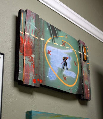 Train Graffiti series, Sandy Sanders "The Conductor", 12" x 9" x 2" art ...