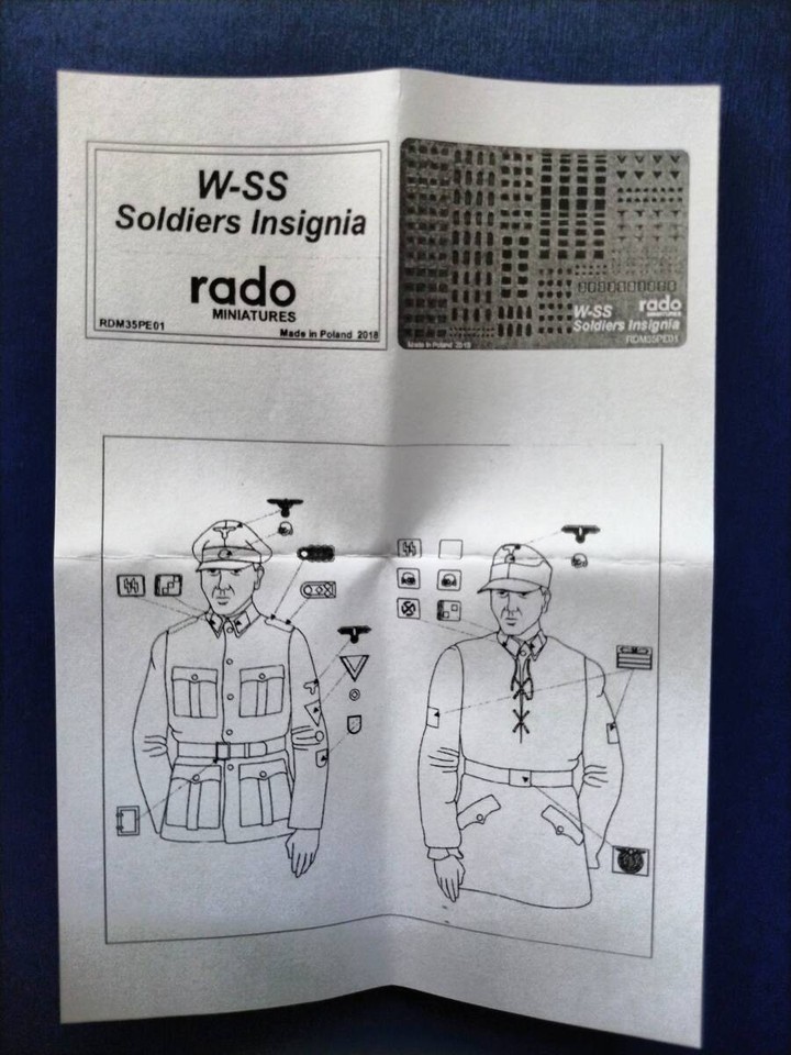 [rado] RDM35PE01 1/35 W-SS Soldiers Insignia Set Insignia [Beats the ...