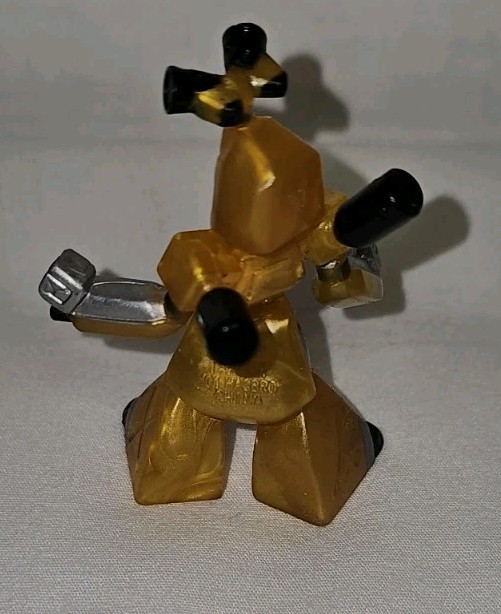 Vintage 2002 MEDABOTS Action 2.5" METABEE Anime Gold Figure Toy Hasbro ...