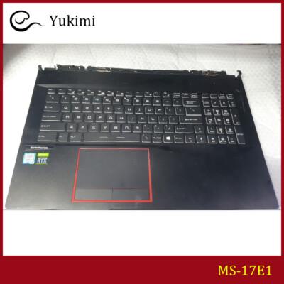 MS-17E1 FOR MSI GE75 Black Laptop C Shell Cover Upper Palmrest Keyboard ...