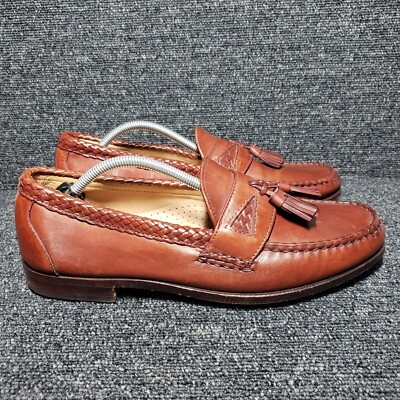 Allen Edmonds Maxfield Mens 8.5 D Brown Tassel Slip On Leather Shoes ...