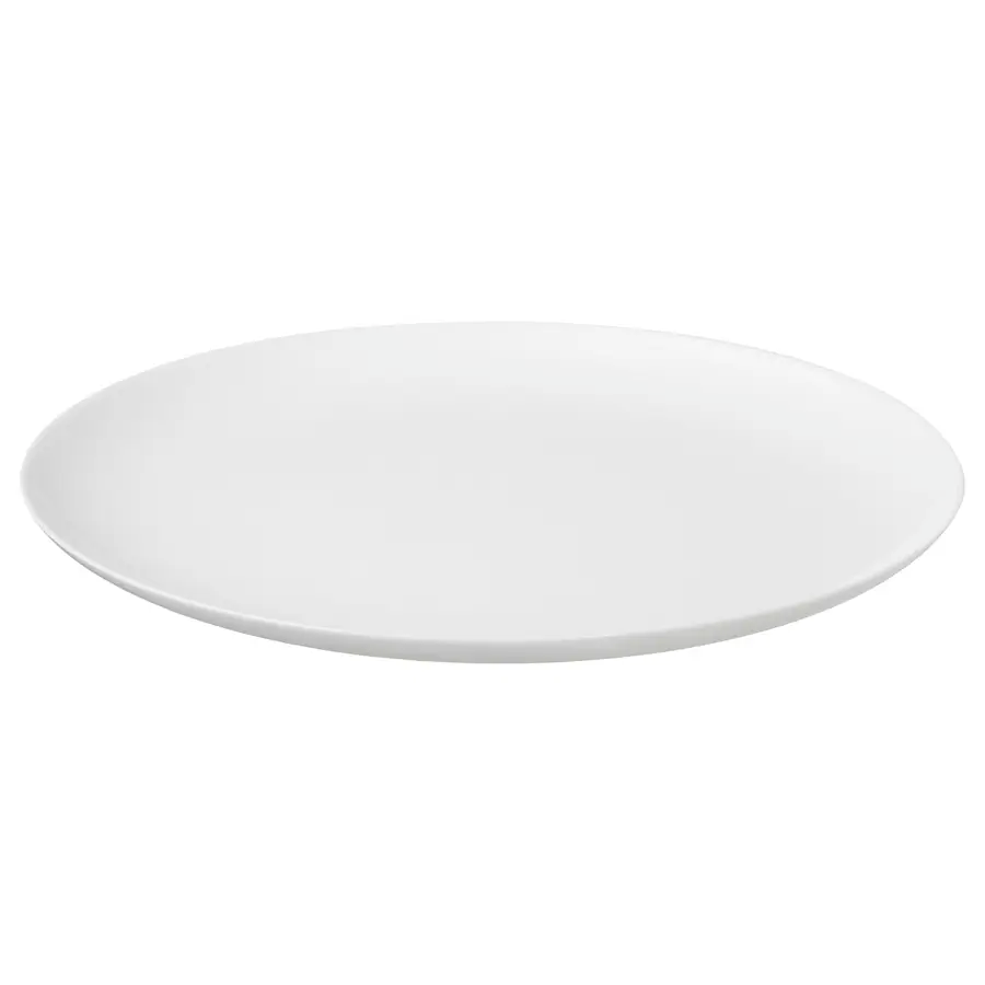 4x Large White Serving Plates 32 cm Round Pizza Platter Dish Tableware ...