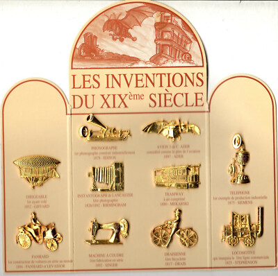 SERIE INVENTION 1994 LES INVENTIONS DU XIXe SIECLE FEVE METAL 2D ...