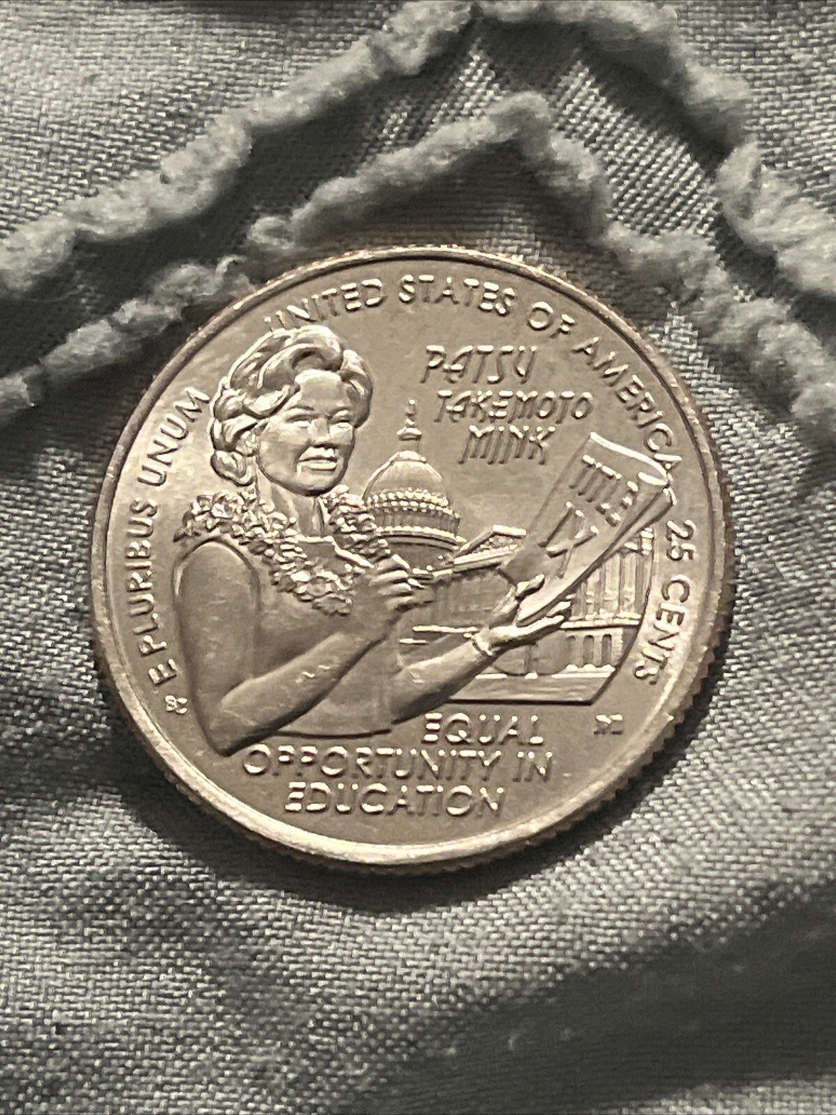 2024 P PATSY TAKEMOTO MINK QUARTER OFF CENTER STRIKE THROUGH ERROR | eBay