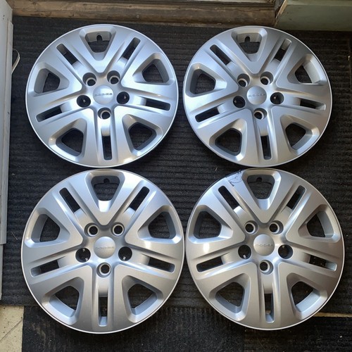 OEM 4 Dodge Caravan 17" Hubcaps Wheel Covers Silver Used 2014 15 16 17 ...