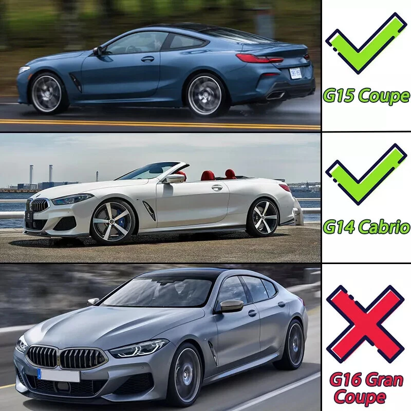 For BMW 8 Series G14 G15 M850i 840i 2019-2024 Carbon Fiber Side Skirt ...
