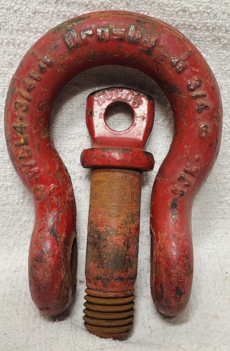 2 CROSBY WLL 4-3/4T SHACKLE CLEVIS USA | eBay