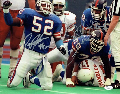 Carl Banks, Leanard Marshall & Pepper Johnson signed 11x14 Photo NY ...