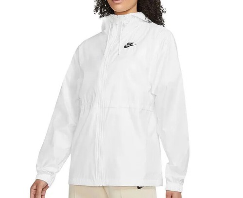 Nike Women's White/Black Essential Repel Woven Jacket (DN5008-100) Size ...