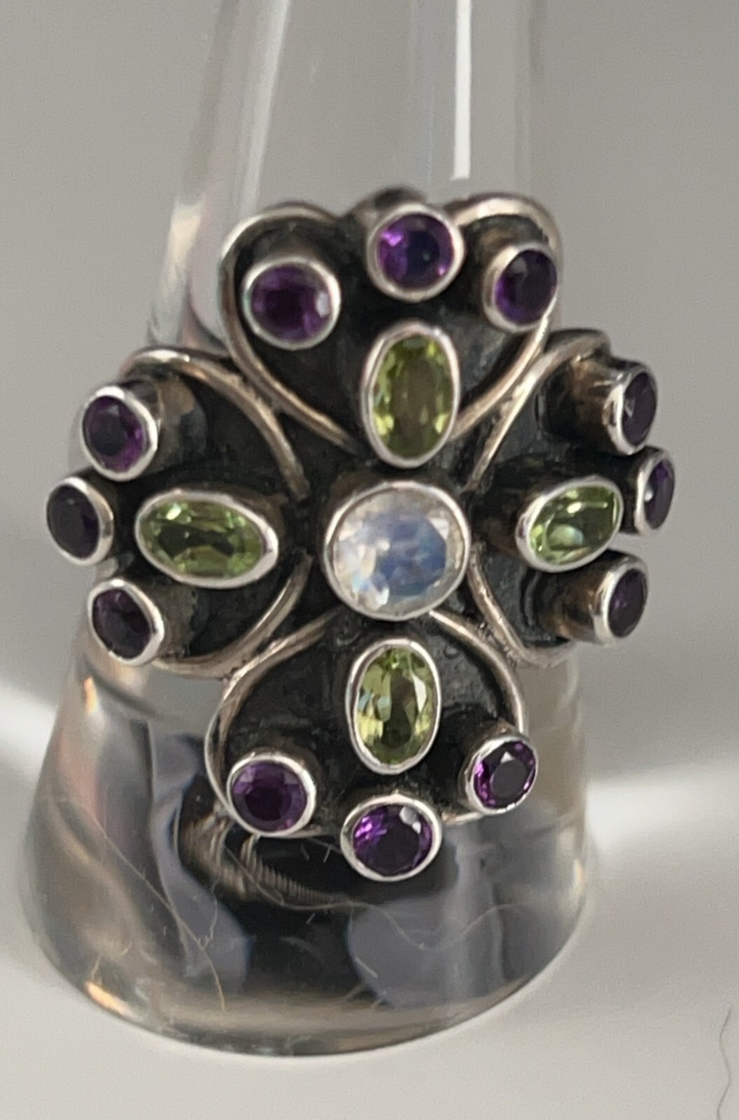 Rare Nicky Butler Genuine Moonstone, Peridot and Amet… - Gem