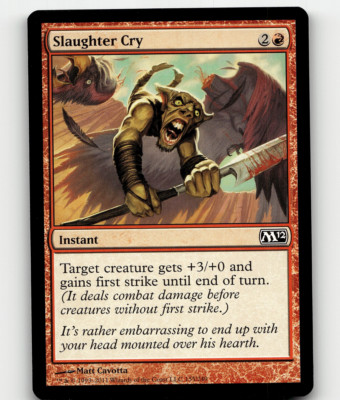 MTG Slaughter Cry 155 - Magic 2012 | eBay