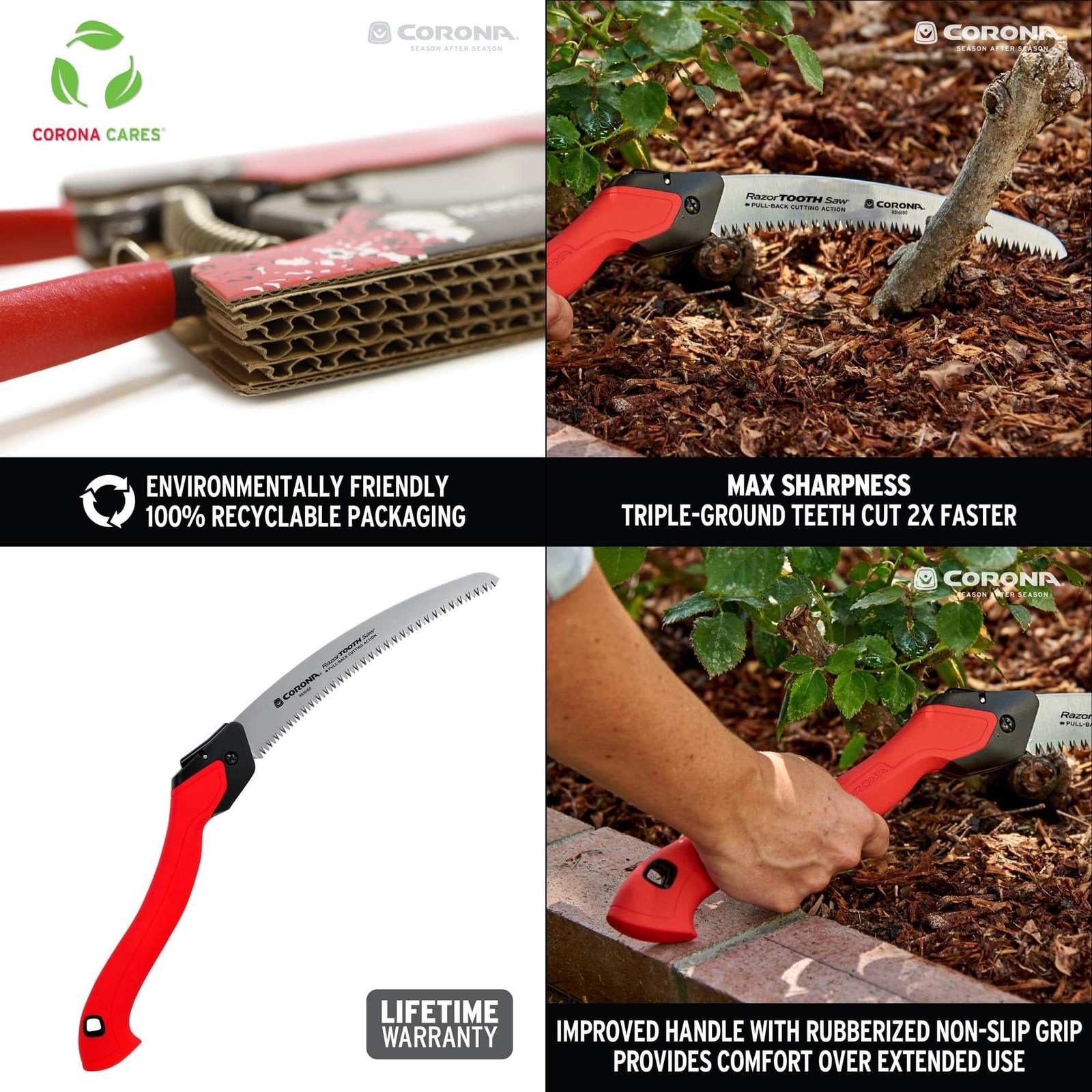 Razortooth 10 In. High Carbon Steel Blade With Ergonomic Non-slip ...