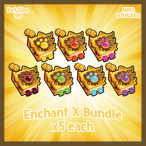 PET SIMULATOR 99 - x5 Enchant X Bundle - PS99 - SAME DAY DELIVERY | eBay