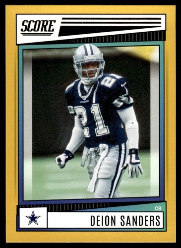 2022 Score Gold Deion Sanders Dallas Cowboys #230 | eBay