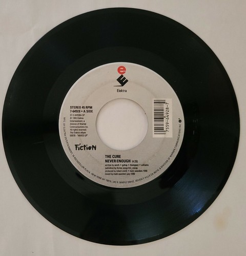 THE CURE Never Enough Harold and Joe 45 Vinyl 7" Good Cond Record ...