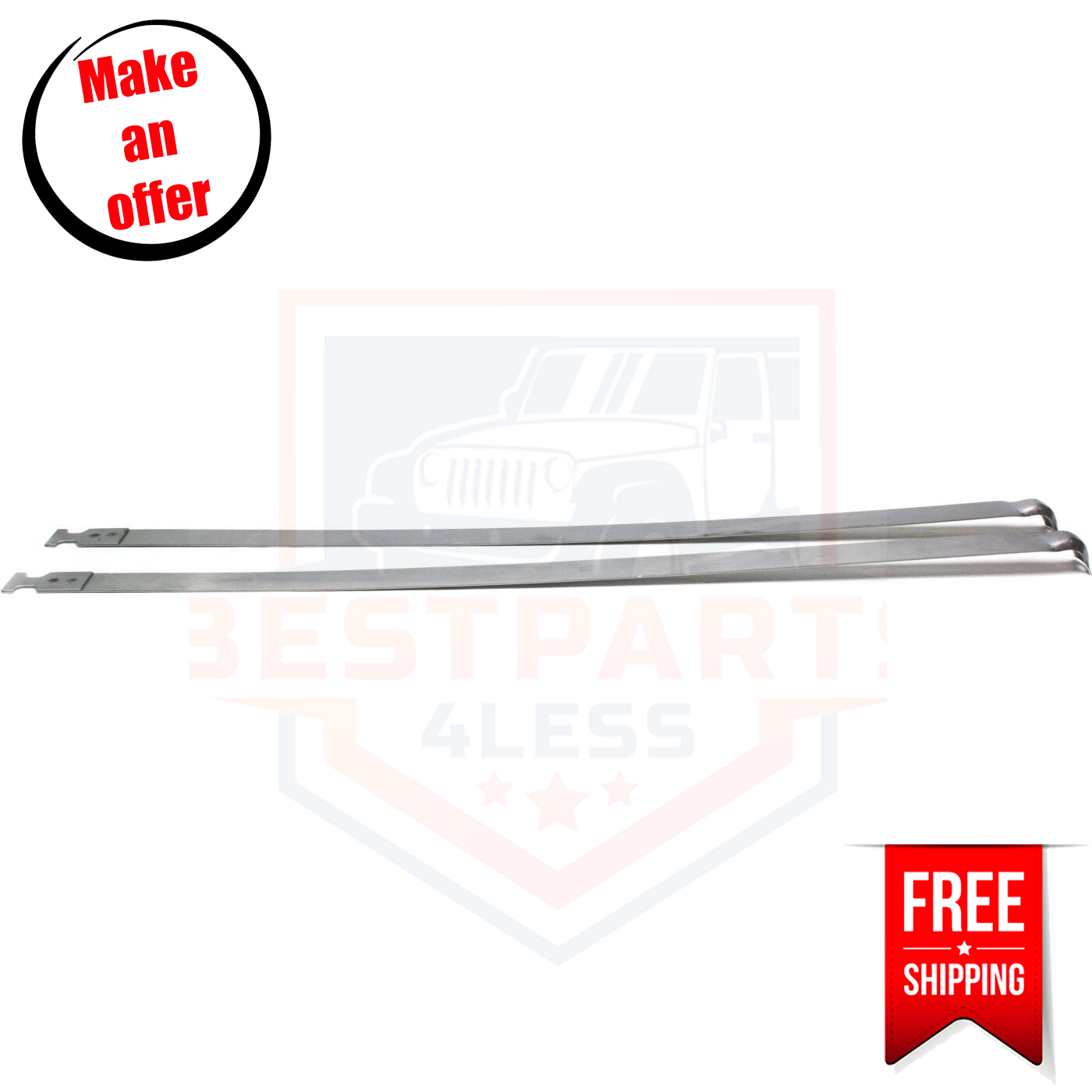 JC Whitney Fuel Tank Straps length 32 in Set of 2 for 69-76 Dodge Dart ...