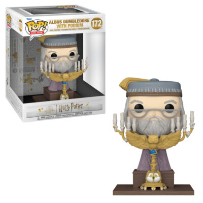 Harry Potter Albus Dumbledore With Podium Deluxe Funko POP! Vinyl NEW ...