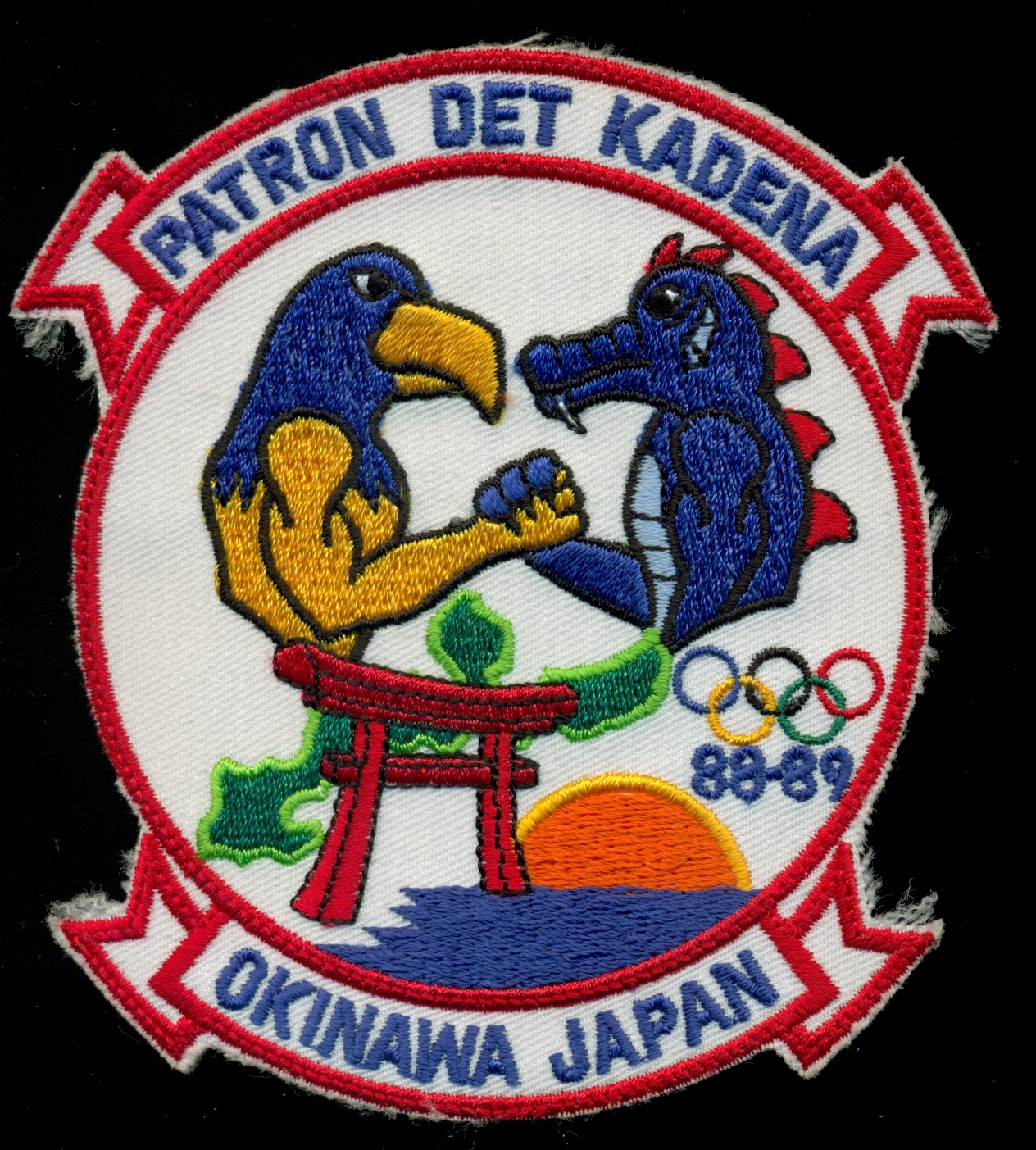 USN Patron Det Kadena Okinawa Olympics Patch T&B | eBay