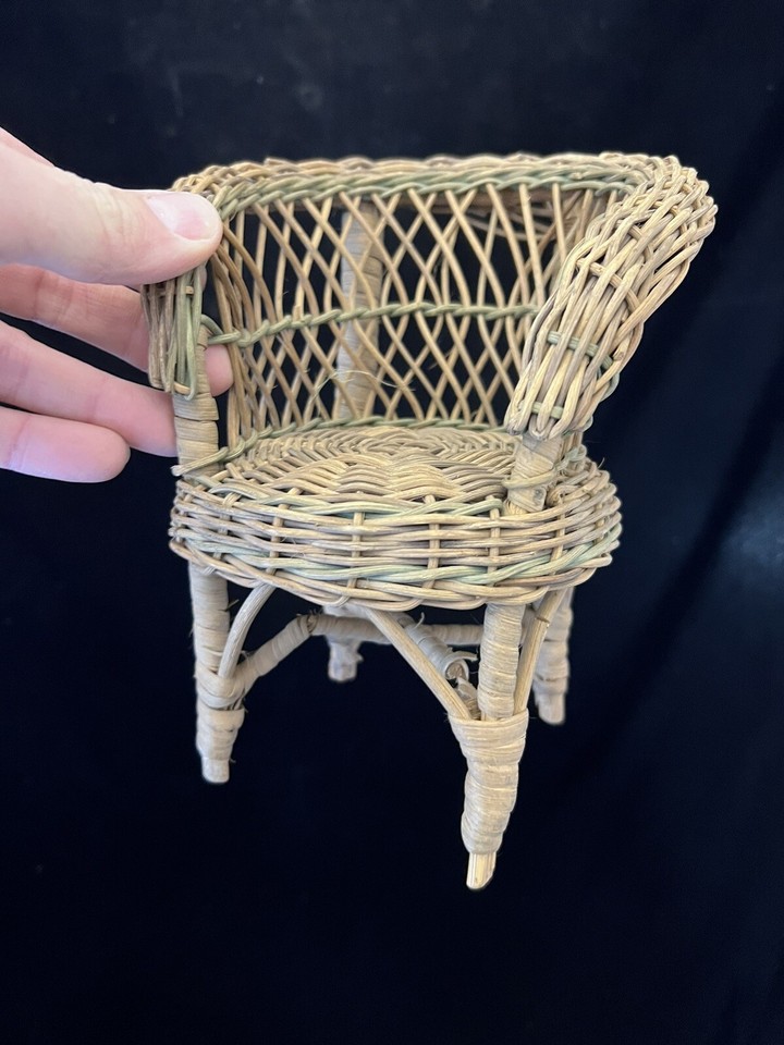 Antique Victorian Set WICKER Doll or Teddy Bear Furniture, from the ...