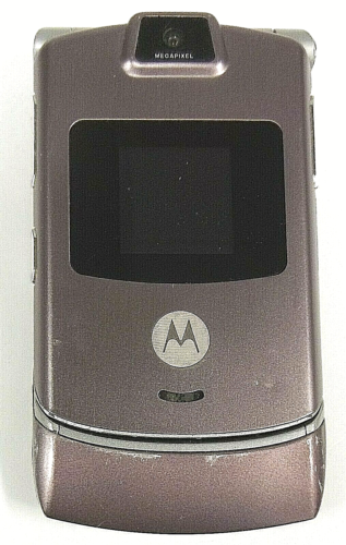 Motorola RAZR V3c - Grayish Purple ( Verizon ) Flip Phone - Very Rare ...