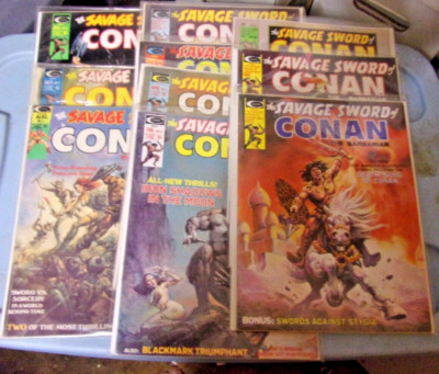 savage sword of Conan magazine lot 1 -10 | eBay