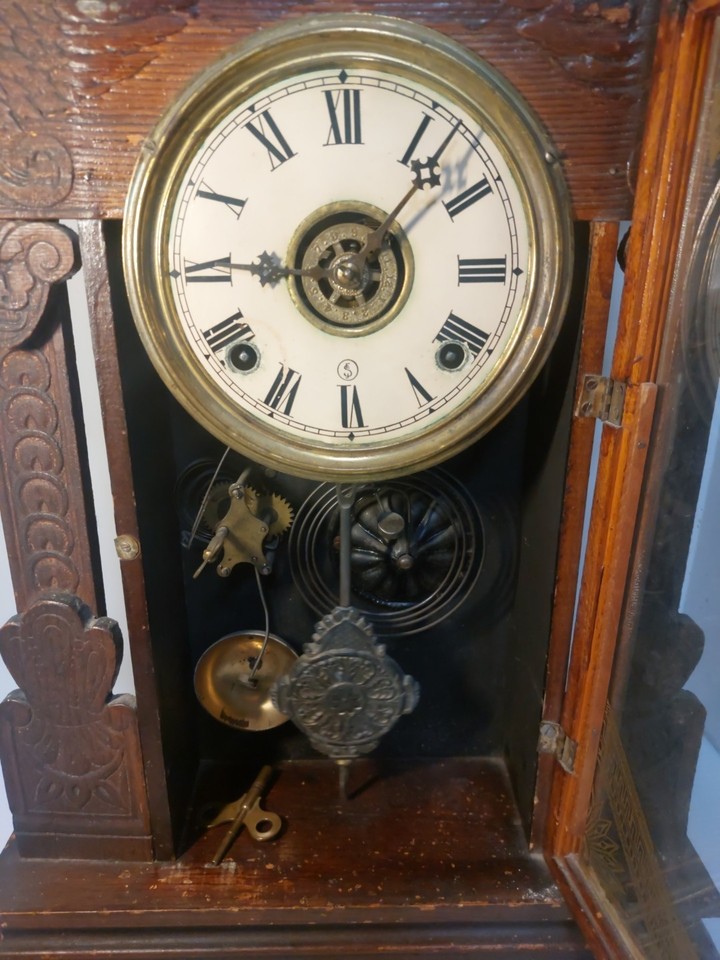 Vintage Gilbert Jewel 11 Parlor Mantle Clock, Runs, Gongs | eBay