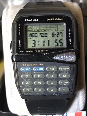 Vintage Casio DBM-150 Data Bank Telememo 150 Calculator Quartz Watch | eBay