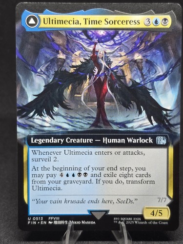 MTG Ultimecia, Time Sorceress (Extended Art) 0513 Final Fantasy ...