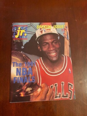 Tuff Stuff Jr. Michael Jordan 1991 NBA Finals Magazine Uncut Cards ...