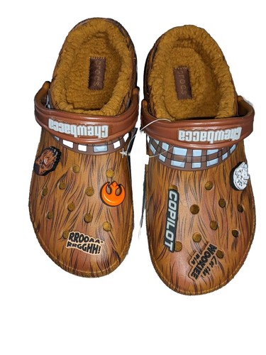 NEW Star Wars Chewbacca Crocs Classic Lined Clog Mens 9 Womens 11 ...