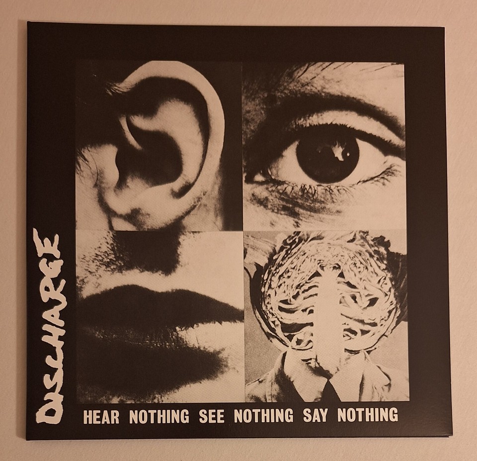 Discharge Hear Nothing See Nothing Say Nothing Black Vinyl Record Near ...