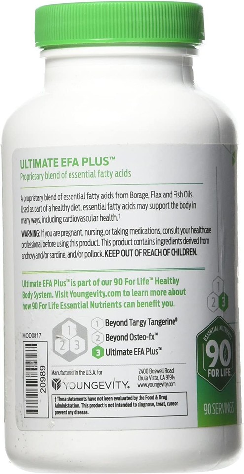 90 Softgels Ultimate EFA Plus Youngevity Fish Oil | eBay