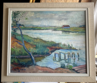 Kurt Philipsen 1903 Expressionist Oil Painting Frame At Channel ...