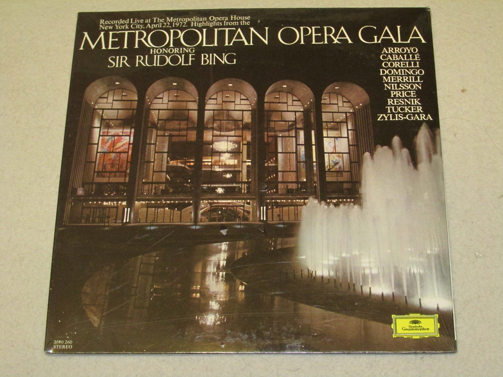 Caballe et al Metropolitan Opera Gala Honoring Sir Rudolf Bing 1972 ...
